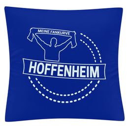 multifanshop® Kissenbezug - Hoffenheim - Meine Fankurve - Druck weiß