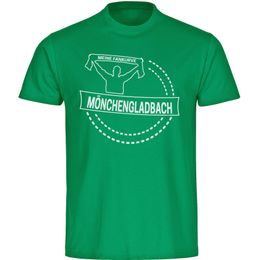 multifanshop® Herren T-Shirt - Mönchengladbach - Meine Fankurve - Druck weiß