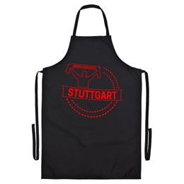 multifanshop® Grillschürze - Stuttgart - Meine Fankurve - Druck rot