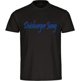 multifanshop® Herren T-Shirt - Duisburg - Duisburger Jung - Druck blau