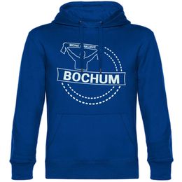 multifanshop® Kapuzen Sweatshirt - Bochum - Meine Fankurve - Druck weiß