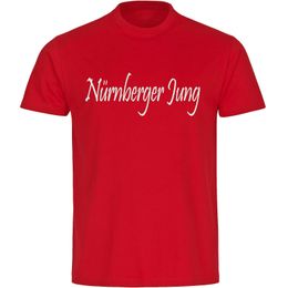 multifanshop® Herren T-Shirt - Nürnberg - Mürnberger Jung - Druck weiß