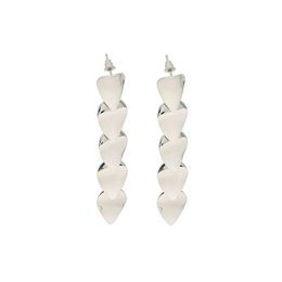 SOHI Ohrringe 'Ghislaine' Damen Größe Onesize creme / silber
