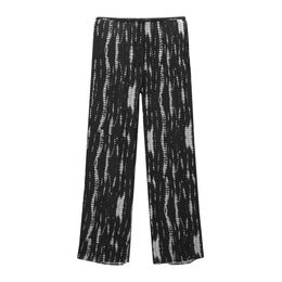 Pull&Bear Pull&Bear Hose Damen Größe 42 hellgrau / schwarz