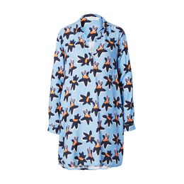 Companiafantastica Compania Fantastica Kleid Damen Größe 42 hellblau / dunkelorange / schwarz / weiß Winterkleid