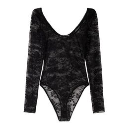 Bershka Shirt Bodysuit female Black size L