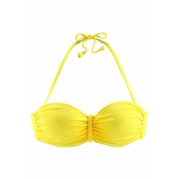 Buffalo Bügel-Bandeau-Top "Happy" Damen Größe 85 limone