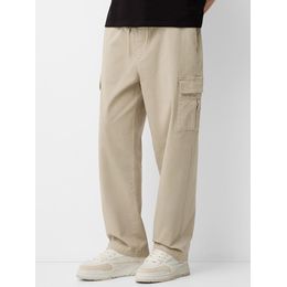 Bershka Cargo Pants male Beige size XL