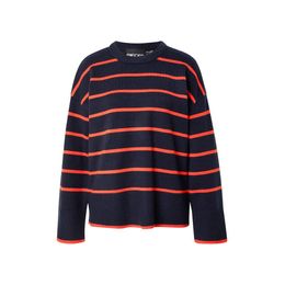 Pieces Pullover 'PCMATHILDE' Damen Größe S nachtblau / neonorange