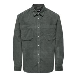 Only & Sons Only & Sons Button Up Shirt 'ONSAlp' male Grey size XL