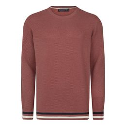 Felix Hardy Pullover Herren Gr&ouml;&szlig;e L dunkelpink / schwarz / wei&szlig;