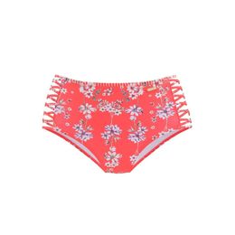 Sunseeker Bikinihose 'Ditsy' Damen Gr&ouml;&szlig;e XS petrol / orchidee / koralle / wei&szlig;