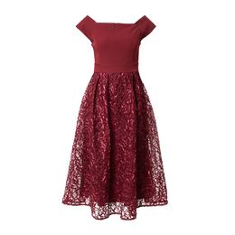 Coast Kleid Damen Größe 34 rotviolett Winterkleid