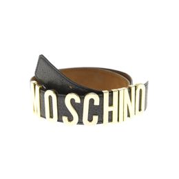 Moschino Damen Gürtel, schwarz, Gr. 80