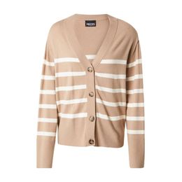 Pieces Knit Cardigan 'PCSIA' female Beige size S