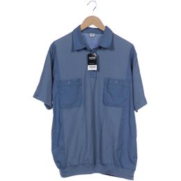 Walbusch Herren Poloshirt, blau, Gr. 58