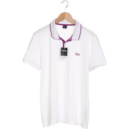 BOSS by Hugo BOSS Herren Poloshirt, weiß, Gr. 54