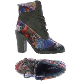 Desigual Damen Stiefelette, grün, Gr. 35