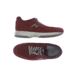 Hogan Herren Sneakers, bordeaux, Gr. 7.5