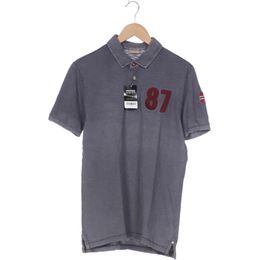 Napapijri Herren Poloshirt, grau, Gr. 48