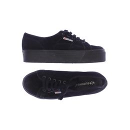 Superga Damen Sneakers, schwarz, Gr. 37