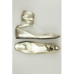 Zara Damen Ballerinas, gold, Gr. 39