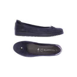 Tamaris Damen Ballerinas, marineblau, Gr. 38