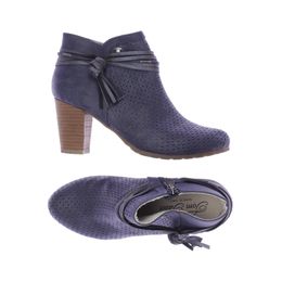 Tom Tailor Damen Stiefelette, marineblau, Gr. 36