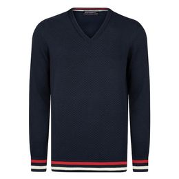 Felix Hardy Pullover Herren Gr&ouml;&szlig;e L marine / rot / wei&szlig;
