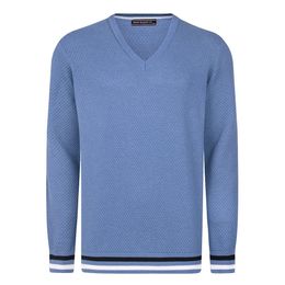 Felix Hardy Pullover Herren Gr&ouml;&szlig;e XXL saphir / dunkelblau / wei&szlig;