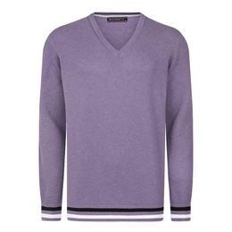 Felix Hardy Pullover Herren Gr&ouml;&szlig;e XL lila / schwarz / wei&szlig;