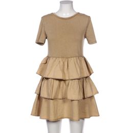 Zara Damen Kleid, beige, Gr. 38