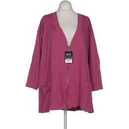 Ulla Popken Damen Strickjacke, pink, Gr. 56