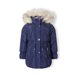 MINOTI Winterjacke M&auml;dchen Gr&ouml;&szlig;e 152/158 dunkelblau / wollwei&szlig;