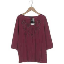 Ulla Popken Damen Langarmshirt, bordeaux, Gr. 44