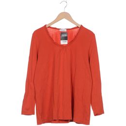 Ulla Popken Damen Langarmshirt, orange, Gr. 46