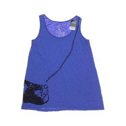 Ulla Popken Damen Top, blau, Gr. 46