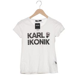 K by KARL LAGERFELD Karl by Karl Lagerfeld Damen T-Shirt, weiß, Gr. 36