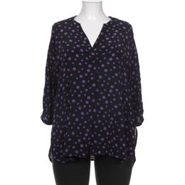 Selection by Ulla Popken Damen Bluse, schwarz, Gr. 48