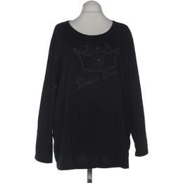 Ulla Popken Damen Langarmshirt, schwarz, Gr. 58