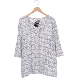 Ulla Popken Damen Langarmshirt, weiß, Gr. 50