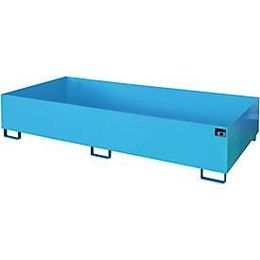 Bauer Regalwanne Typ RW/RW 2700-3, ohne Gitterrost, blau RAL5012