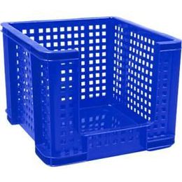 Really Useful Boxes Gitterbox, 35 Liter, Öffnung vorne, blau