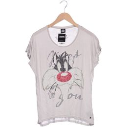 FROG BOX Frogbox Damen T-Shirt, grau, Gr. 34