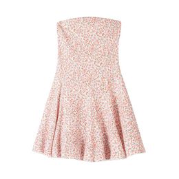 Bershka Kleid Damen Größe 38 oliv / flieder / pink / weiß