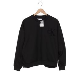 Calvin Klein Jeans Damen Sweatshirt, schwarz, Gr. 42