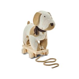 Smallstuff - Pull Along Dog offwhite/ nature