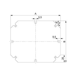 Schneider Electric Plain mounting plate box 300x300