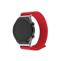 FIXED Nylon Strap for Smartwatch Universal 20 mm Red