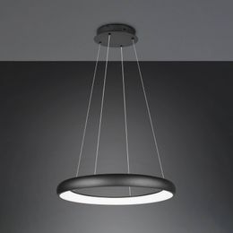 Trio LED-Hängeleuchte Cardona, Ø 75 cm, schwarz, CCT, Metall